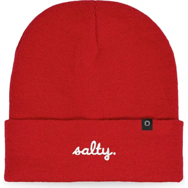 DALIX Salty Beanie Cap - Red