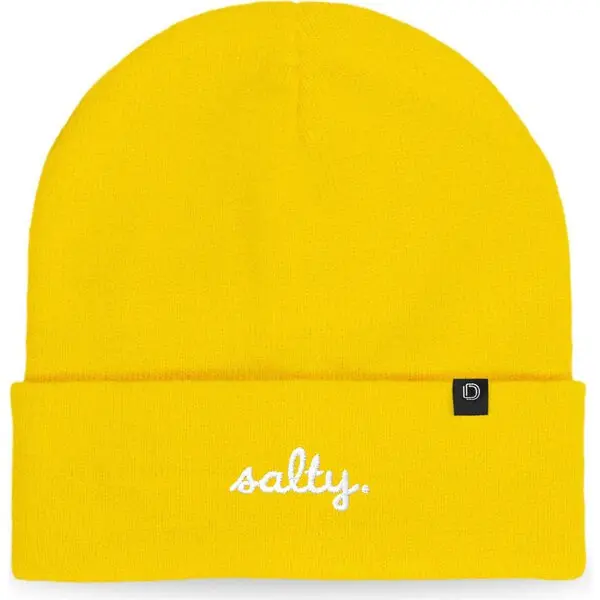 DALIX Salty Beanie Cap - Yellow