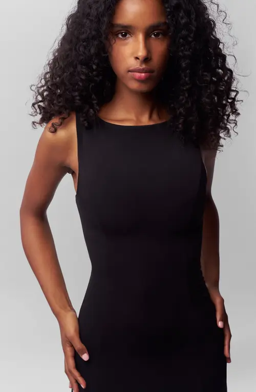 GUIZIO Daye Midi Dress - Black