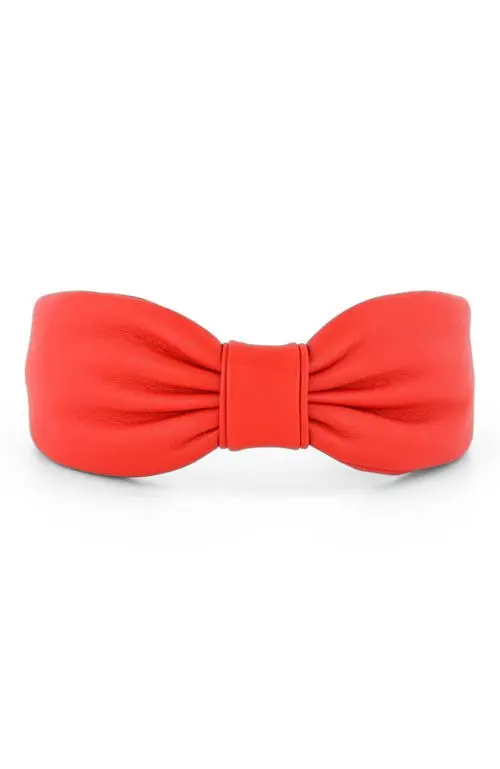 Alexandre De Paris Leather Headband - Red