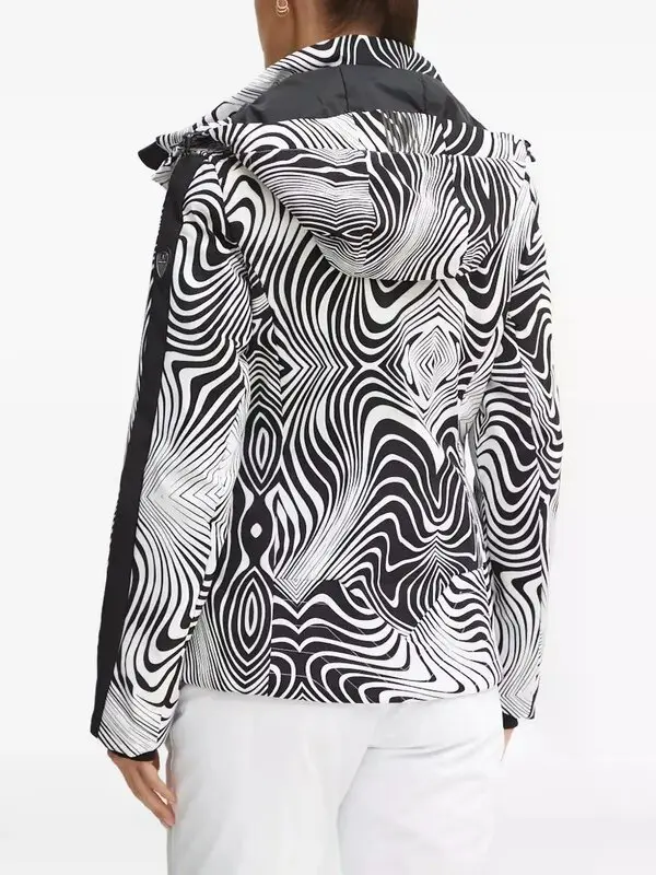 EA7 Swirl-print Ski Jacket