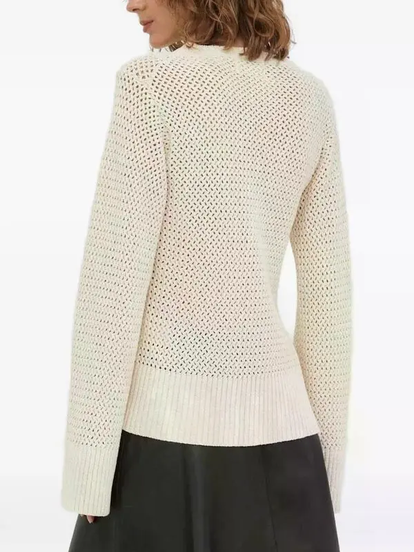 LOVECHILD Open-knit Sweater With Button Detailing