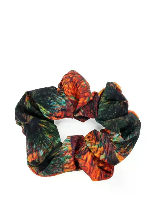 LYGIA & NANNY Lola Printed Scrunchie - Green