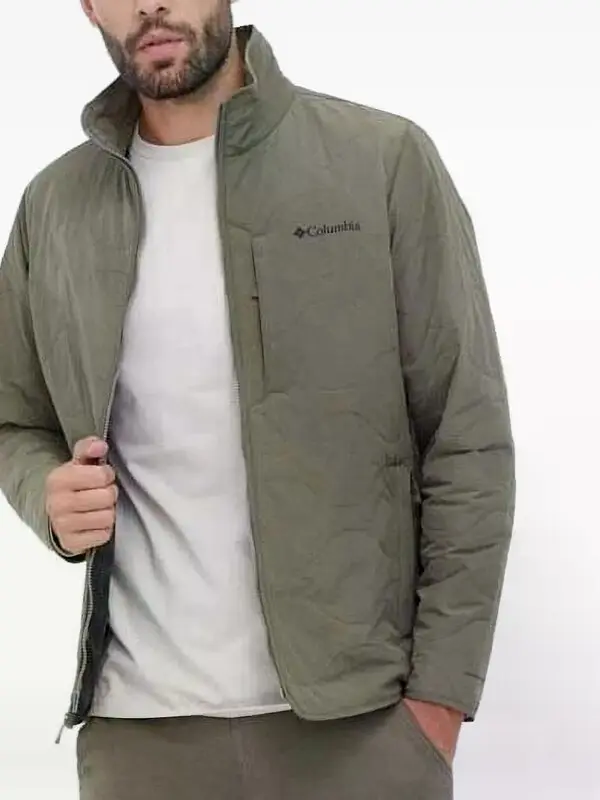 Columbia Quilted Zip-up Jacket - Green
