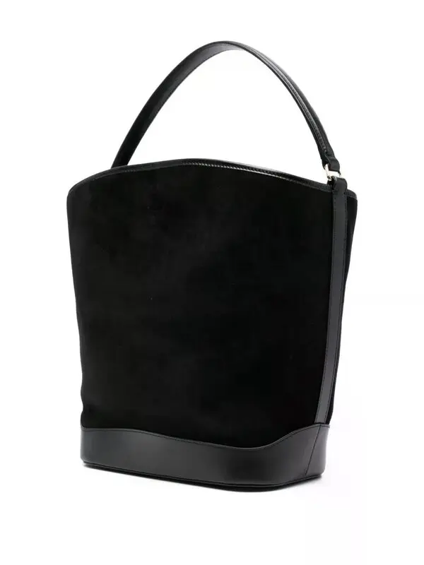 Sandro Tangoso Suede Leather Bucket Bag - Black