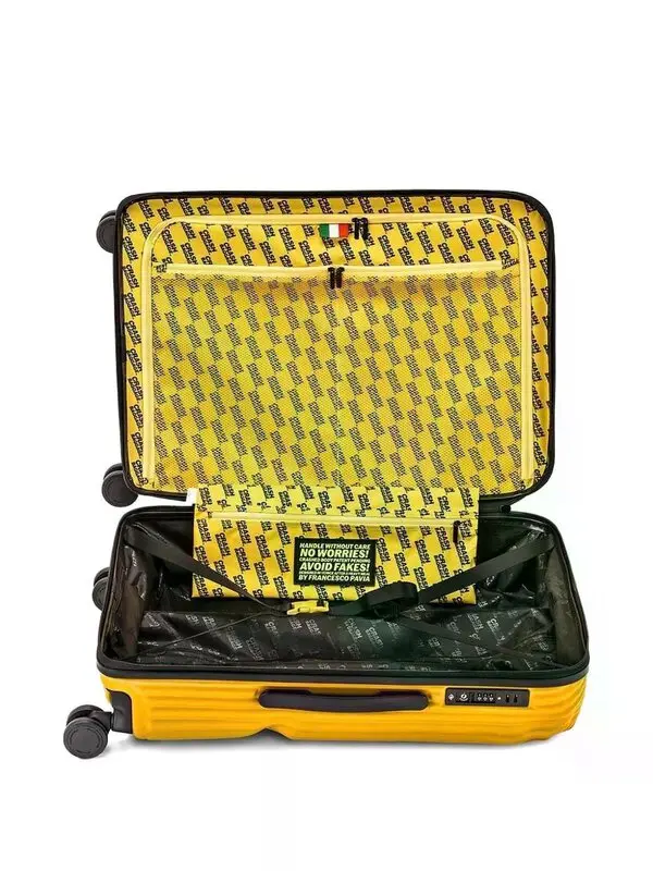 CRASH BAGGAGE Ribbed-texture Holdall - Yellow