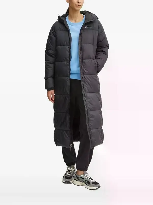 Columbia Hooded Quilted Longline Coat - Blue