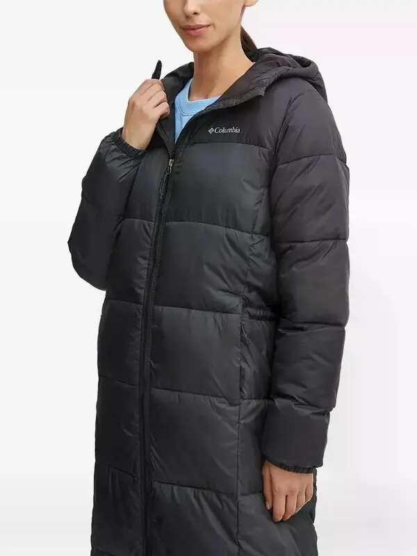 Columbia Hooded Quilted Longline Coat - Blue
