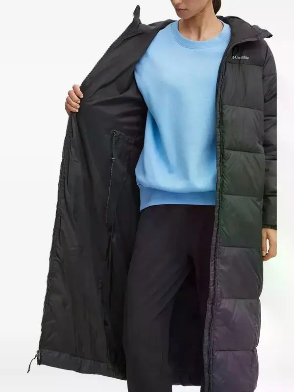 Columbia Hooded Quilted Longline Coat - Blue
