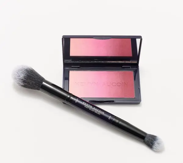 KEVYN AUCOIN Neo Nights Gradient Blush & Duet Blush Brush - One-color
