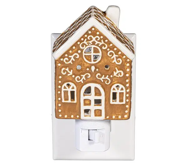 EVERGREEN 5'h Ceramic Gingerbread House Nightli Ght
