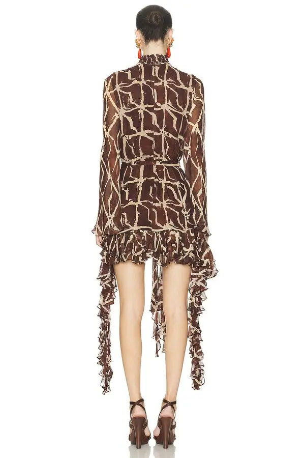 Alexis Amalia Chiffon Dress - Sable