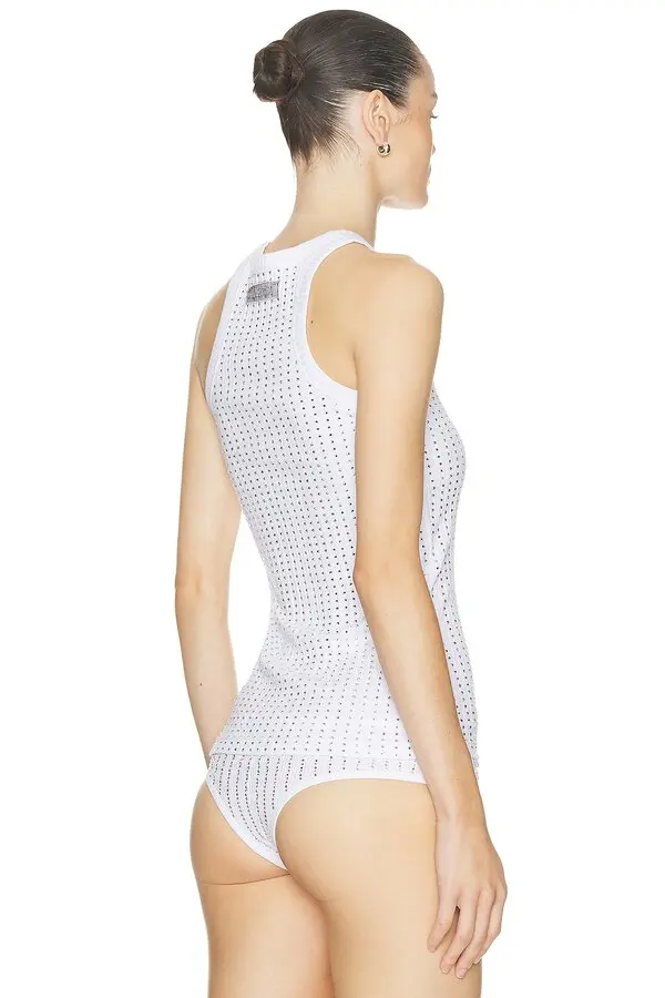 Attico Studded Tank Top - White