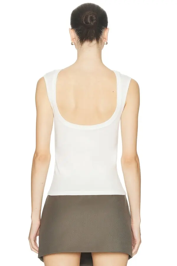 ST. AGNI Organic Cotton Ballerina Top - White