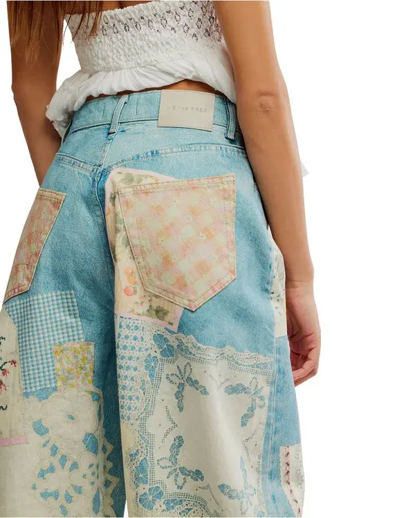 Free People Illusion Patchwork Jeans