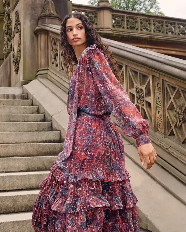 Aqua Paisley Boho Blouse