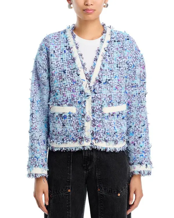 Aqua Ribbon Tweed Jacket