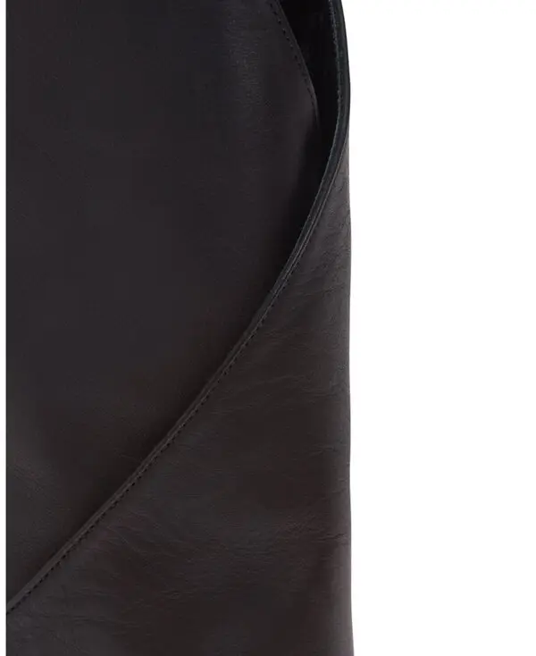 Balmain Twist Heeled Leather Boots - Black
