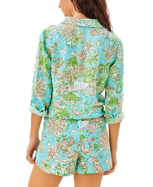 LILLY PULITZER Sea View Button-down Top