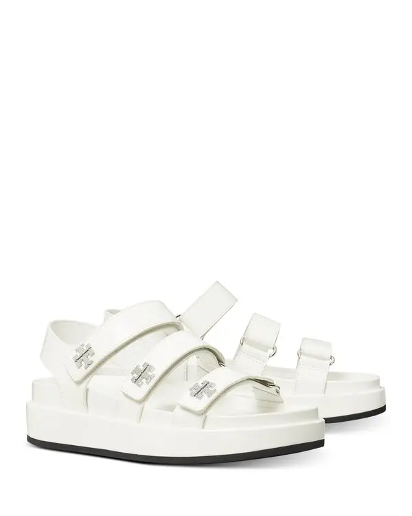 Tory Burch Kira Triple Strap Sandals - Cloud