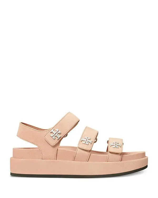 Tory Burch Kira Triple Strap Sandals - Malva/silver