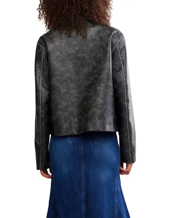 Free People Hera Faux Leather Jacket