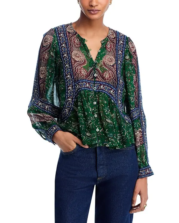 Sea Melba Printed Long Sleeve Top