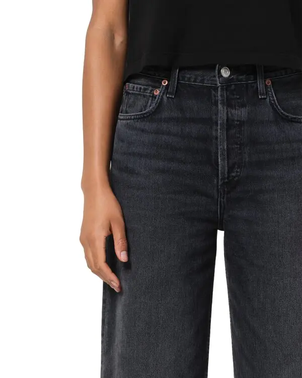 AGOLDE Ren High-rise Wide-leg Jeans - Arcane
