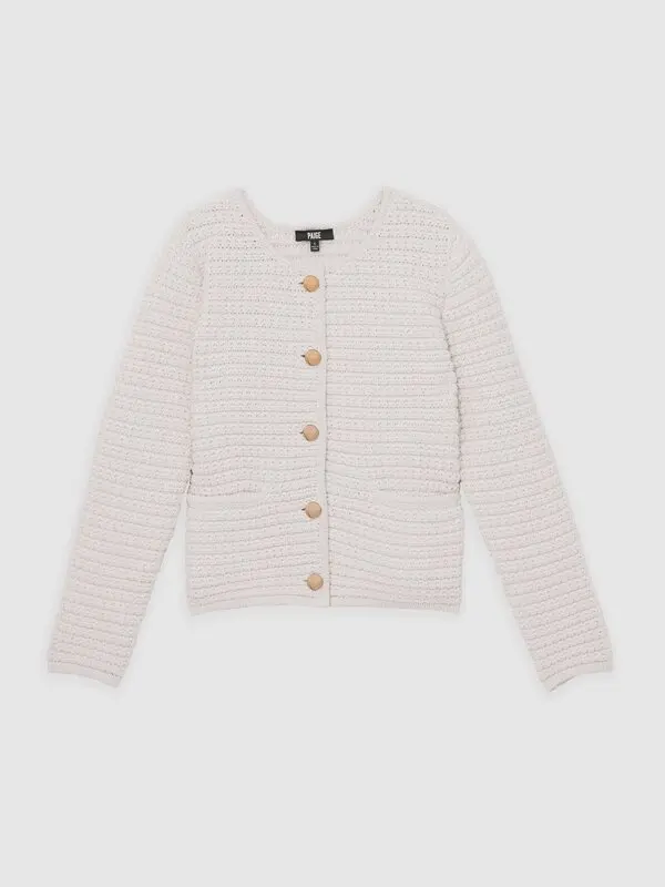 Paige Textured-knit Cardigan