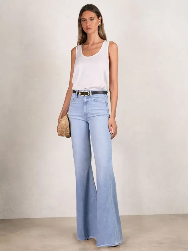 Paige Mid-rise Flared Jeans