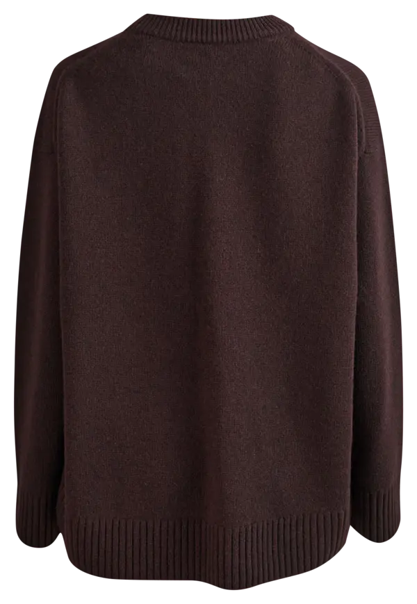 REISS Wool-cashmere Crew-neck Jumper - Plum