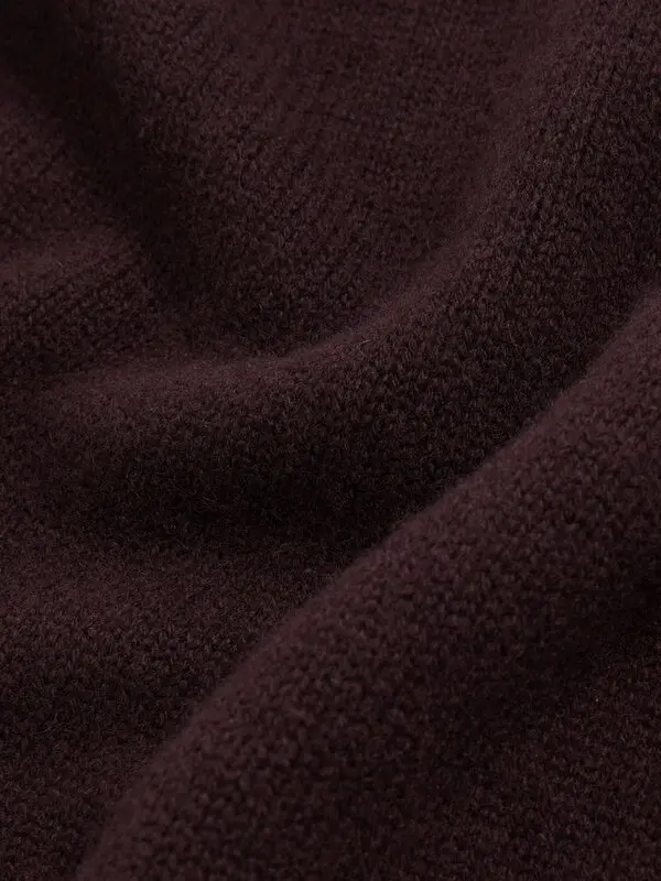 REISS Wool-cashmere Crew-neck Jumper - Plum