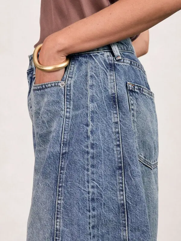 Good American Oversized Barrel Jeans