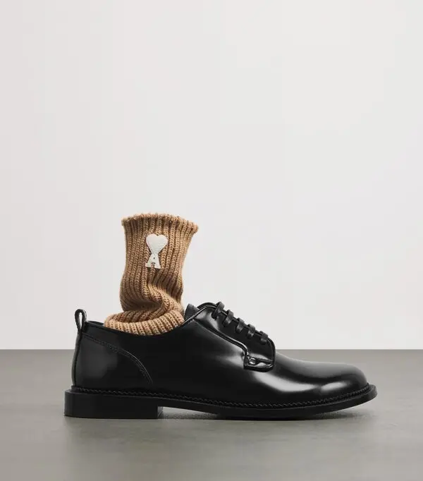 Ami Leather Anatomical Derby Shoes