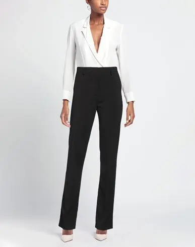 Patrizia Pepe Straight-leg Crepe Pants - Black