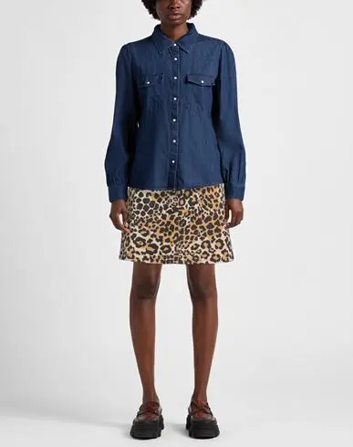 Max Mara Flared Leopard-print Mini Skirt - Camel