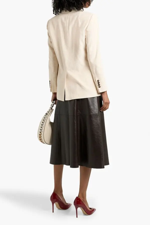 Brunello Cucinelli Double-breasted Corduroy Blazer - Ecru