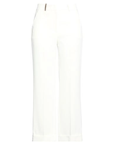 Peserico Wide-leg Crepe Pants - White