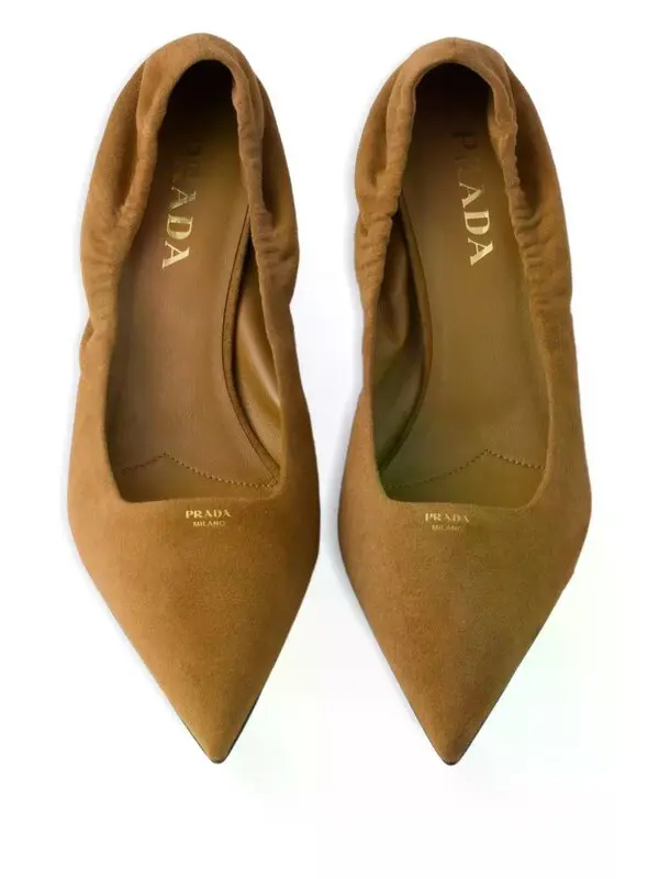 Prada Suede Pointed-toe Pumps