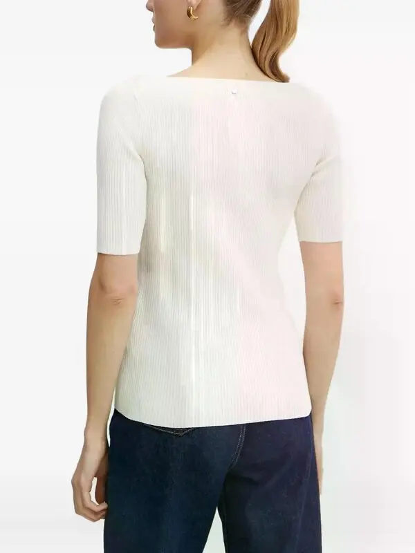 BOSS Ribbed V-neck Top