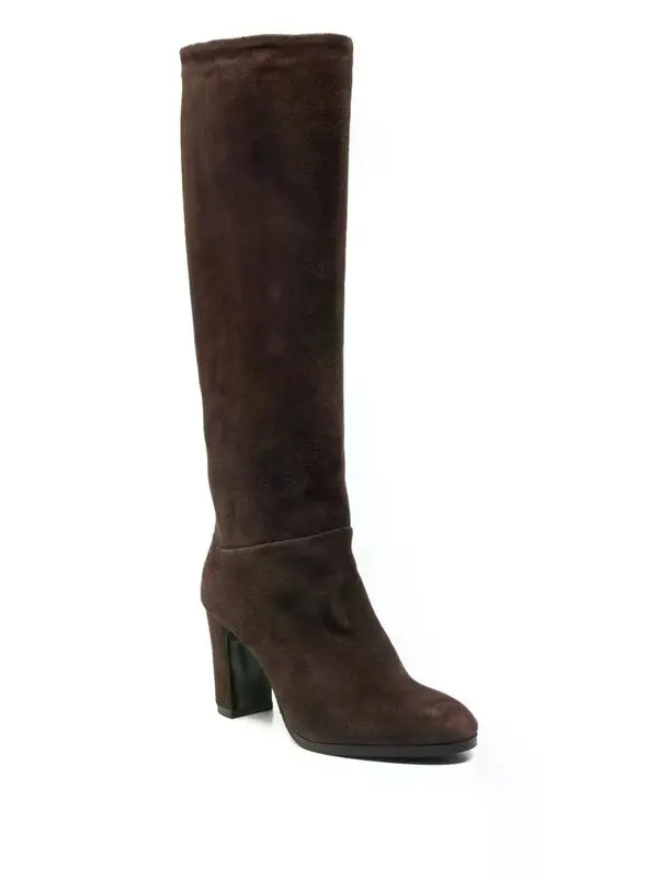 JULIE DEE 80mm Calf-suede Block-heel Boots