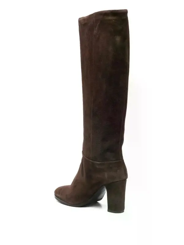 JULIE DEE 80mm Calf-suede Block-heel Boots