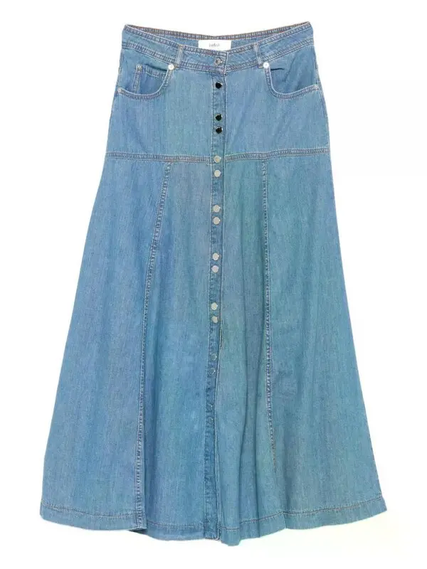 Ba&sh Laddie Denim Midi Skirt