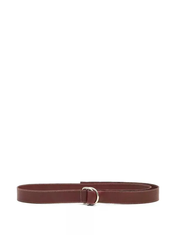 Ami Supple Leather Double-buckle Belt - Brown