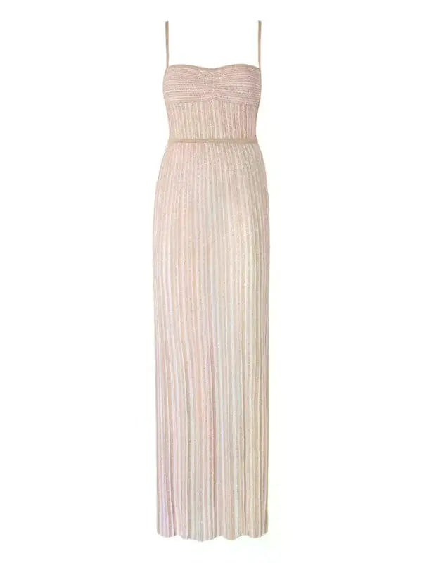 Missoni Metallic-threading Maxi Dress - White