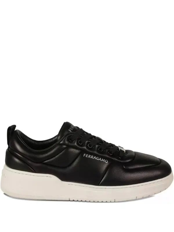 FERRAGAMO Padded Leather Sneakers
