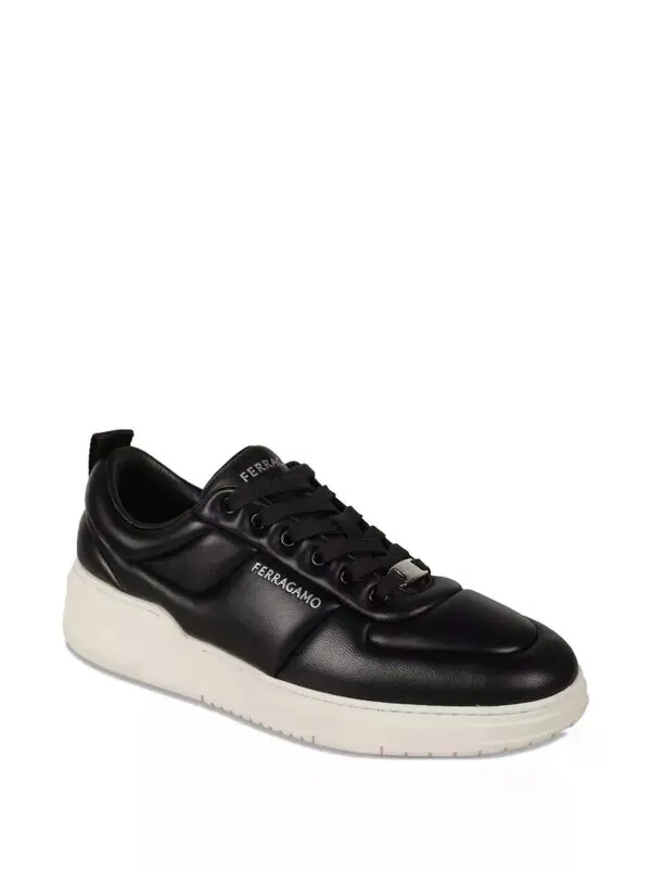 FERRAGAMO Padded Leather Sneakers