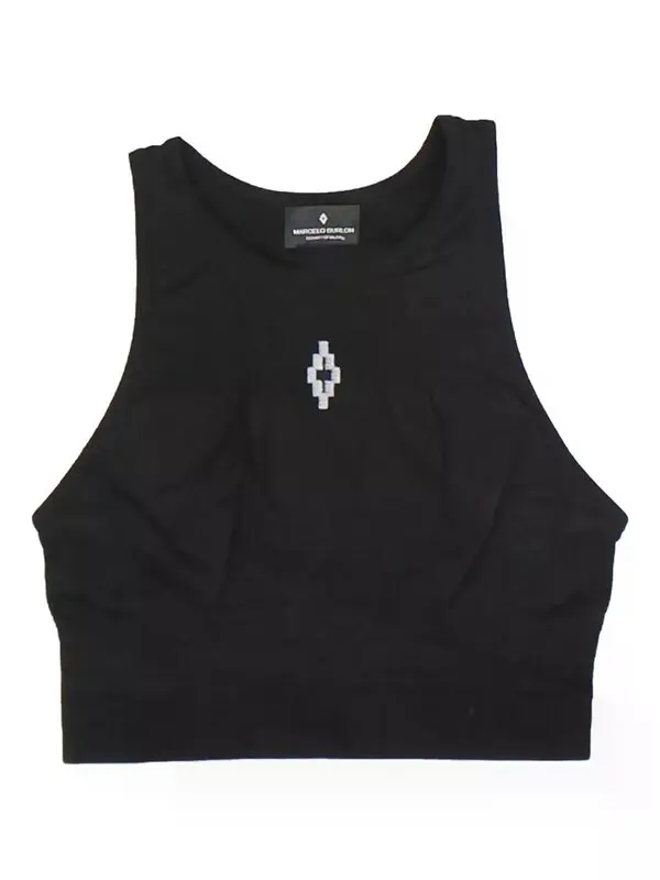 COUNTY OF MILAN Logo-embroidered Seamless Top