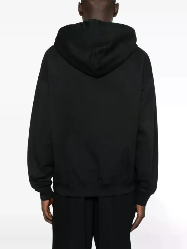 Y3 Zip-up Hoodie With Logo Detail