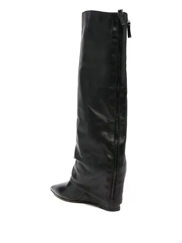 THE SELLER 80mm Calf-leather Wedge Boots
